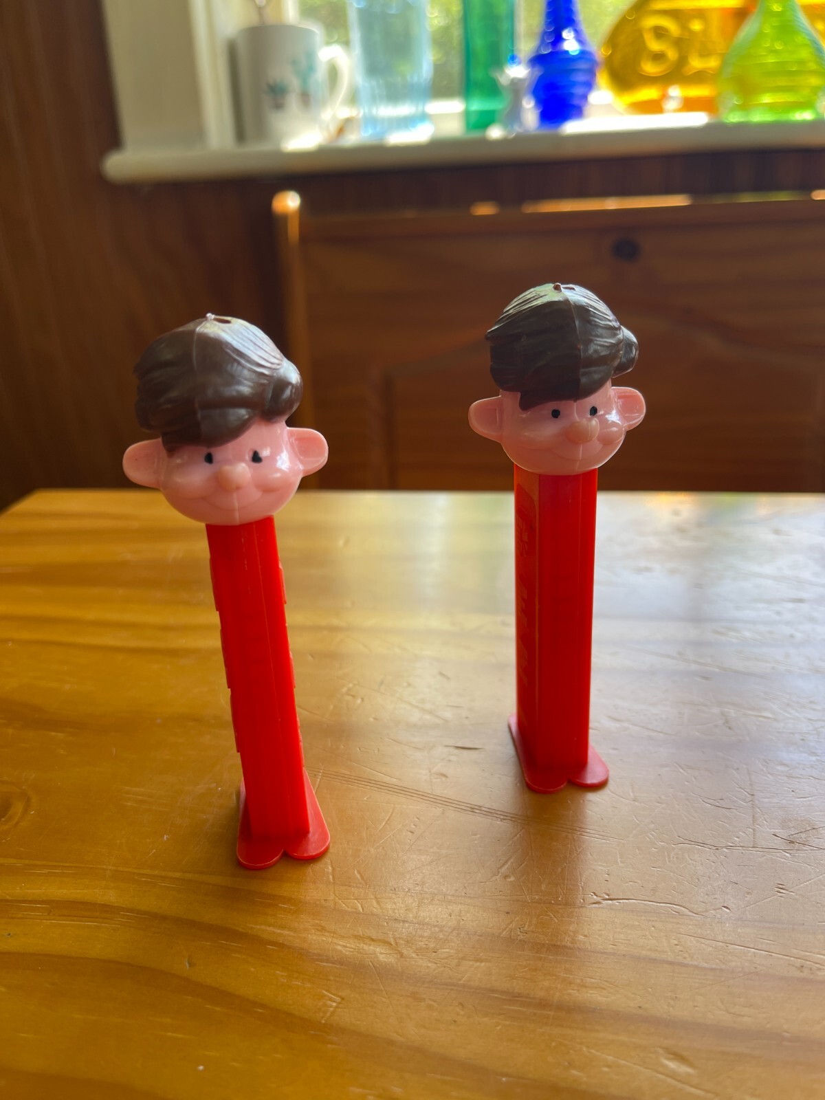 Vintage Pez Pals Dispenser Brown Hair Boy Retired Lot of 2 Rare With ...