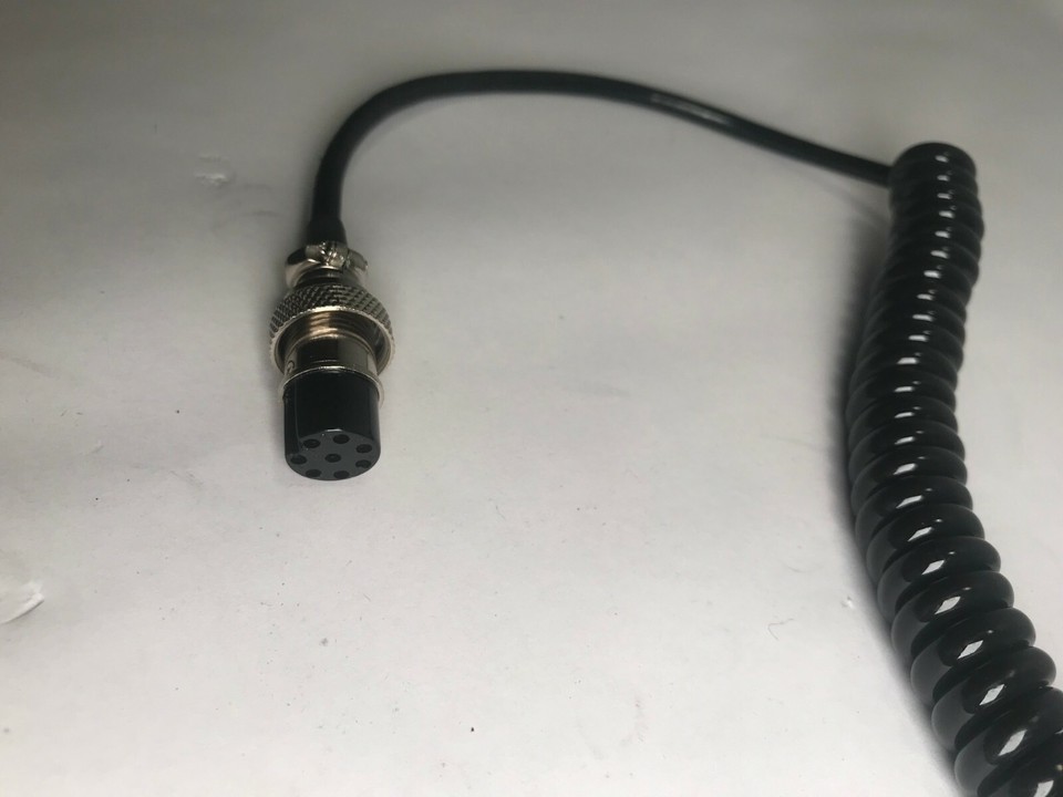 8 PIN for ICOM BLACK CHROME DELTA M2 AMPLIFIED POWER BASE MICROPHONE ...