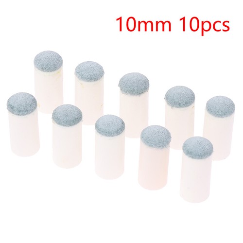 10pcs 10mm Slip-on Billiards Cue Tips Protector Pool Cue Stick ...