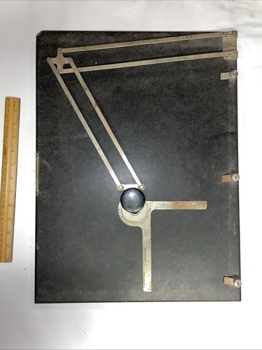 VINTAGE 1937 EDCO DIETZGEN DRAFTING MACHINE PARALLEL ARM DRAWING BOARD ...