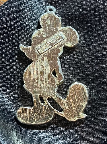 Vintage Walt Disney Productions Mickey Mouse Enamel Necklace Pendant ...