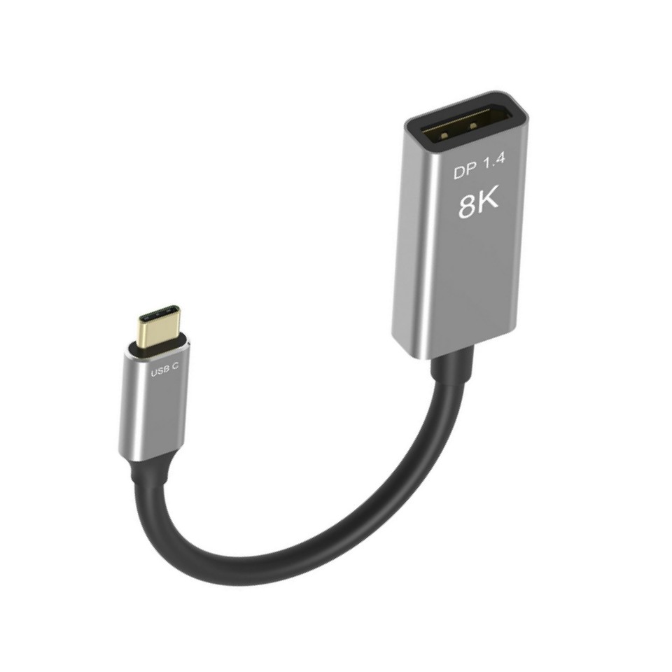 USB C to DisplayPort 1.4 8K Cable 8K@60Hz 4K@144Hz Male to Female 20cm ...