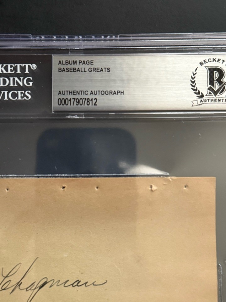 Baseball Greats signed vintage Album Page Gehringer, Wes Ferrell, Clint ...