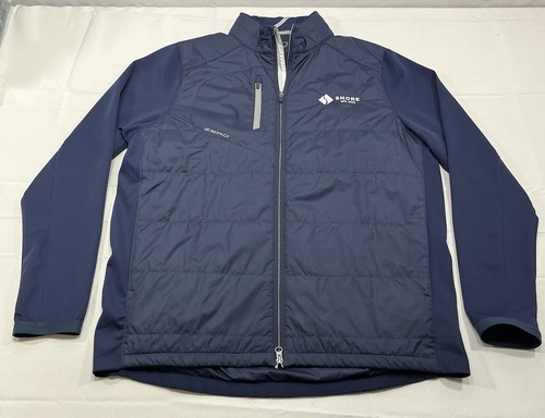 Zero Restriction Hybrid Jacket Mens XL Blue Z625 Golf Wind Primaloft ...
