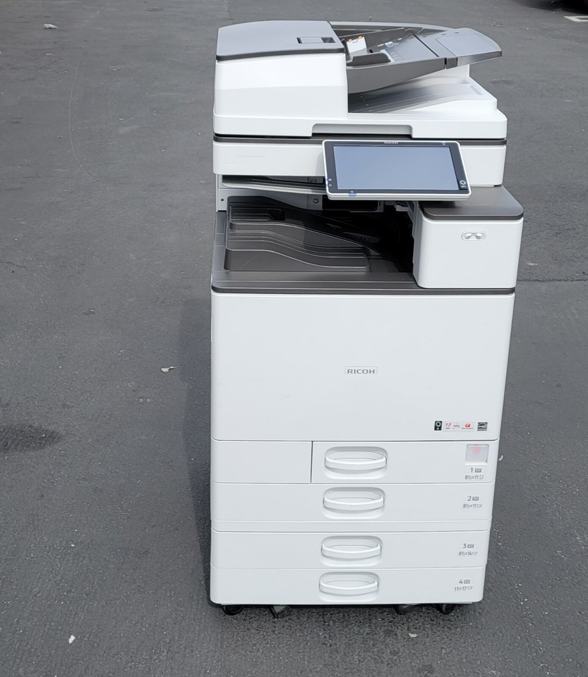 Ricoh MP C4504ex Color Copier, Printer, Scan, 45 ppm - Low Meter, less ...