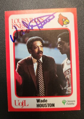 Wade Houston Autograph Signed 1988-89 Louisvilles Finest Louisville ...