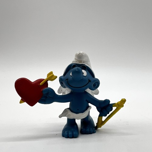 Peyo Schleich Cupid Wings Smurf Figure Toy Vintage Cake Topper | eBay
