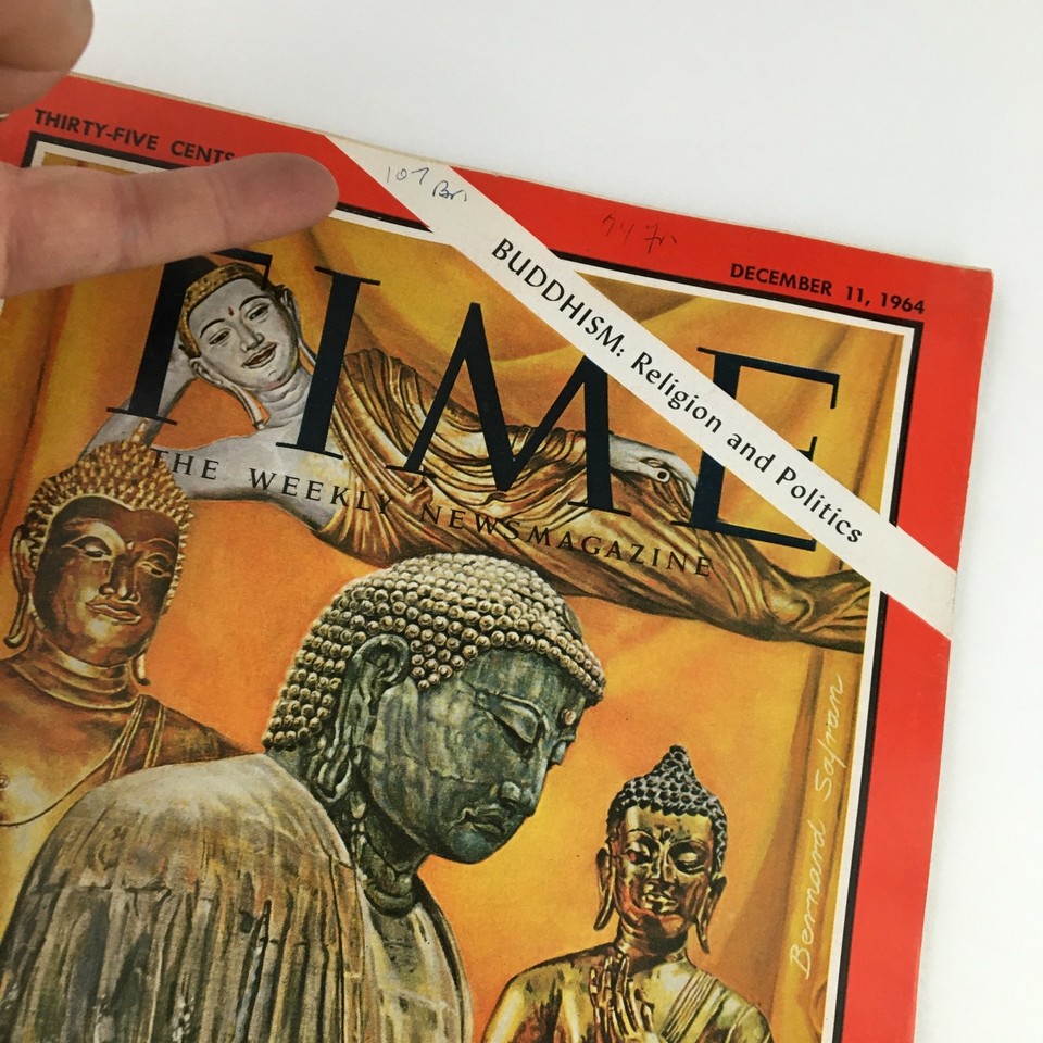 Time Magazine December 11 1964 Vol. 84 No. 24 Buddhism in Religion and ...