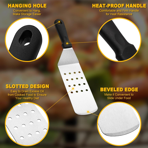 Blackstone Griddle Accessories Tool Kit, 47-Piece Flat Top Grill ...