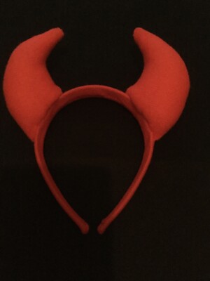 Kids’ child-size unisex red devil ears costume headband worn once | eBay