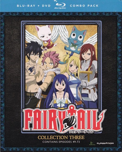 Fairy Tail Collection Three: Episodes 49-72 (Blu-ray Disc/DVD, 2015, 8 ...