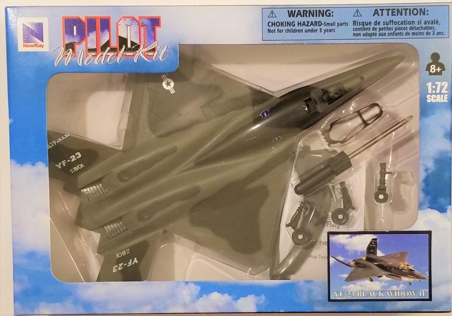 New Ray - 1:72 Scale Pilot Model Kit YF-23 Black Widow II ...