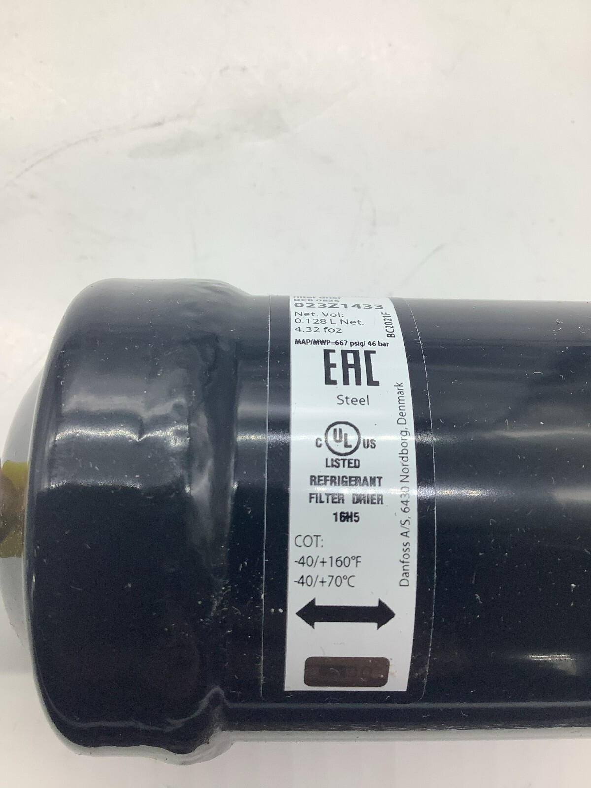 Danfoss Eliminator Hermetic Biflow Filter Drier DCB 083S 3/8 in/out Odf ...