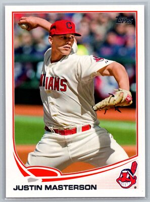 2013 Topps Baseball #63 Justin Masterson Cleveland Indians | eBay