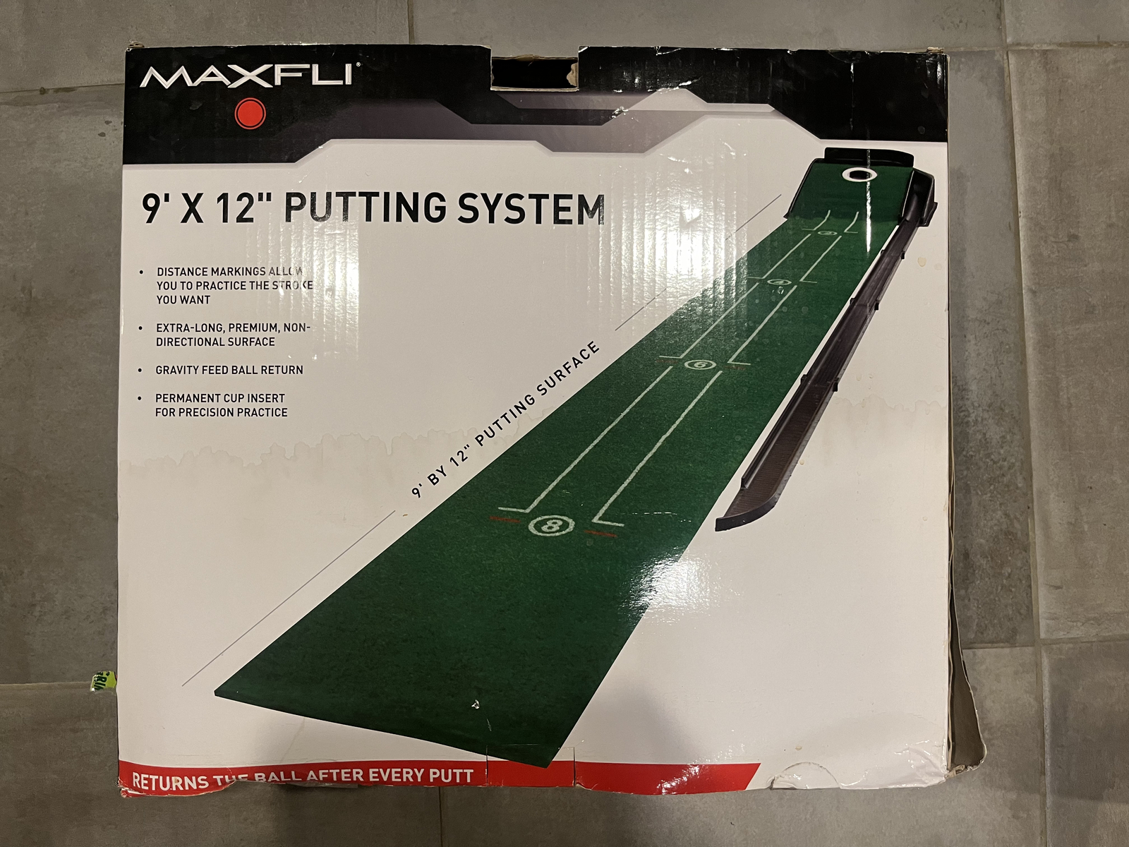 Maxfli 9' x 12" Golf Putting System Gravity Feed Ball Return Distance ...