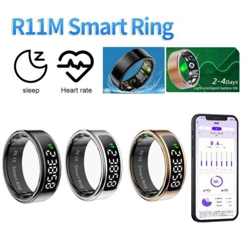 R11 Smart Ring IP68 Wasserdicht Fitness Tracking Herzfrequenz & Schlaf Monitor | eBay.de