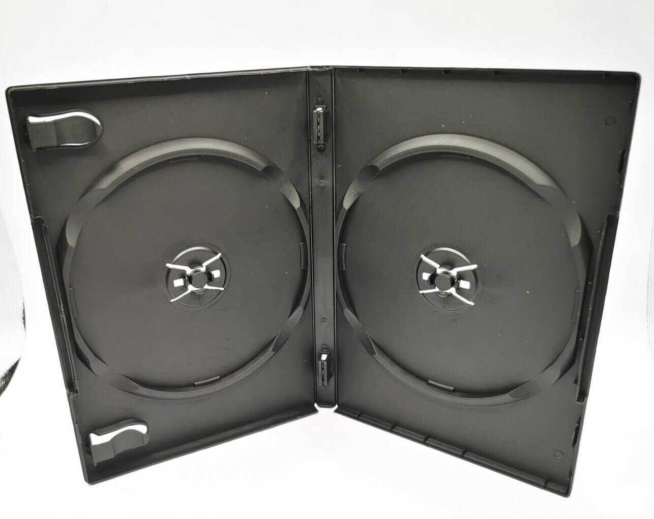 PREMIUM Double DVD Case - Holds 2 Discs - Black Clear Colour Blu Ray ...