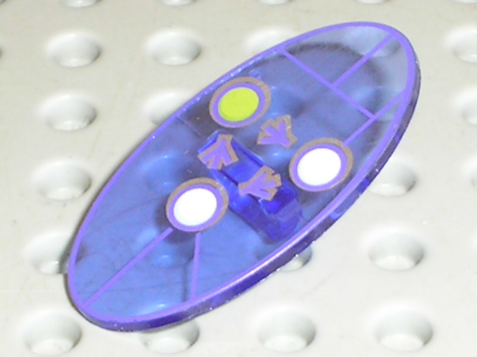 LEGO Minifig Shield TrPurple Oval Dimensions Keystone Ref 92747pb05 Set ...