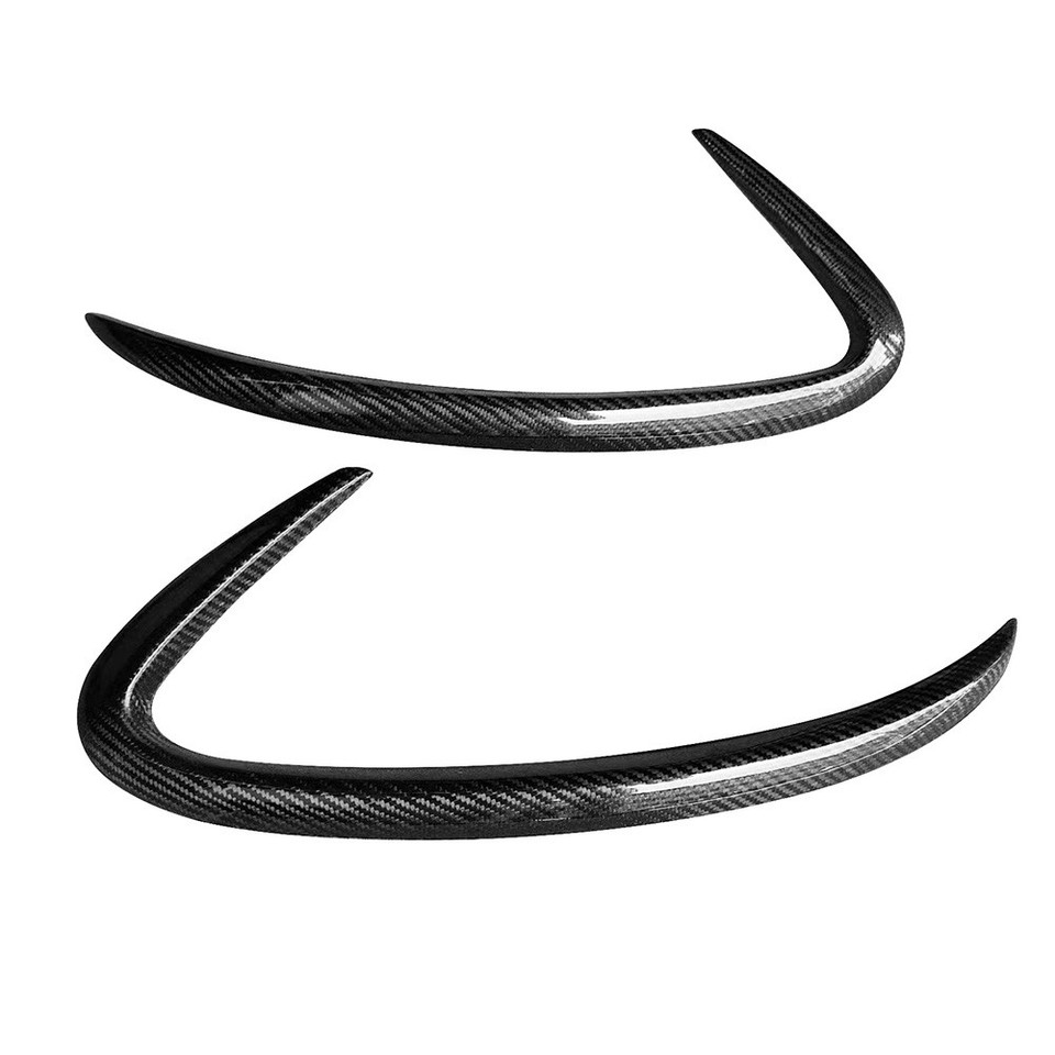 Black Rear Bumper Splitter Canard Fins For Mercedes Benz GLE Class ...