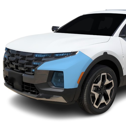 Pre Cut Paint Protection Film Clear Bra PPF Kit for Hyundai Santa Cruz ...