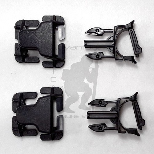 (2) 1" Duraflex Every Which Way MOLLE Female w/Snap on Male Buckle Set ...