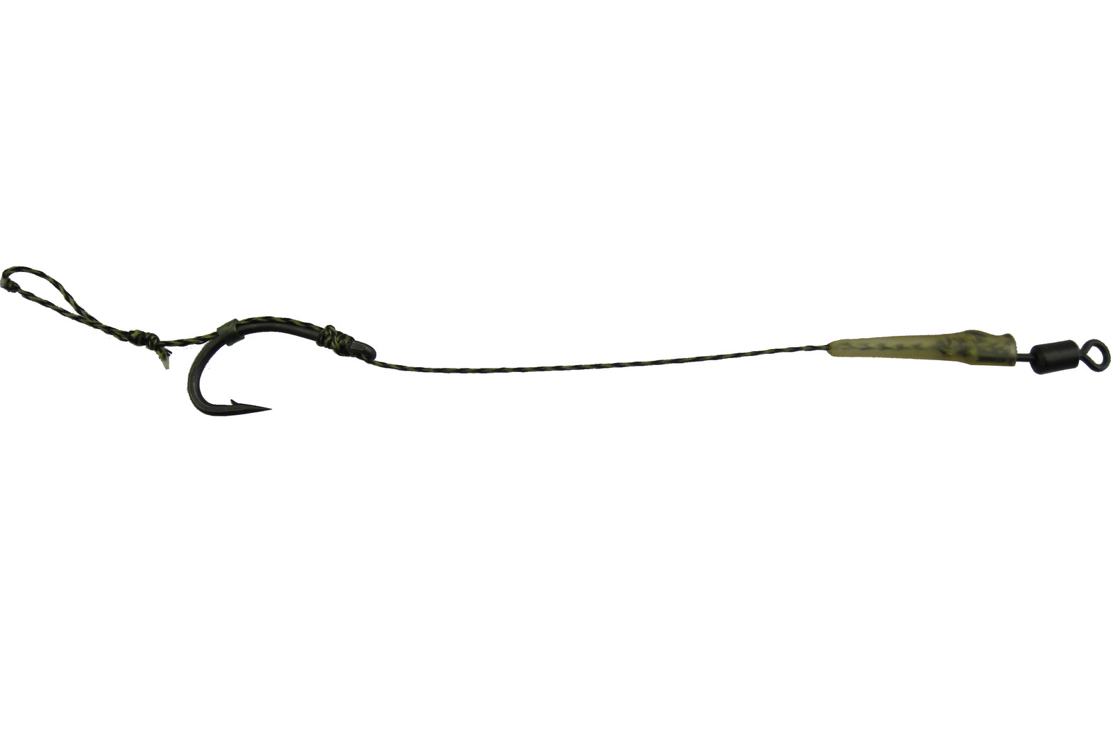 10 x Carp Combi Rig 25 Lb Soft Braid Top Teflon Coated Hooks, Sizes ...