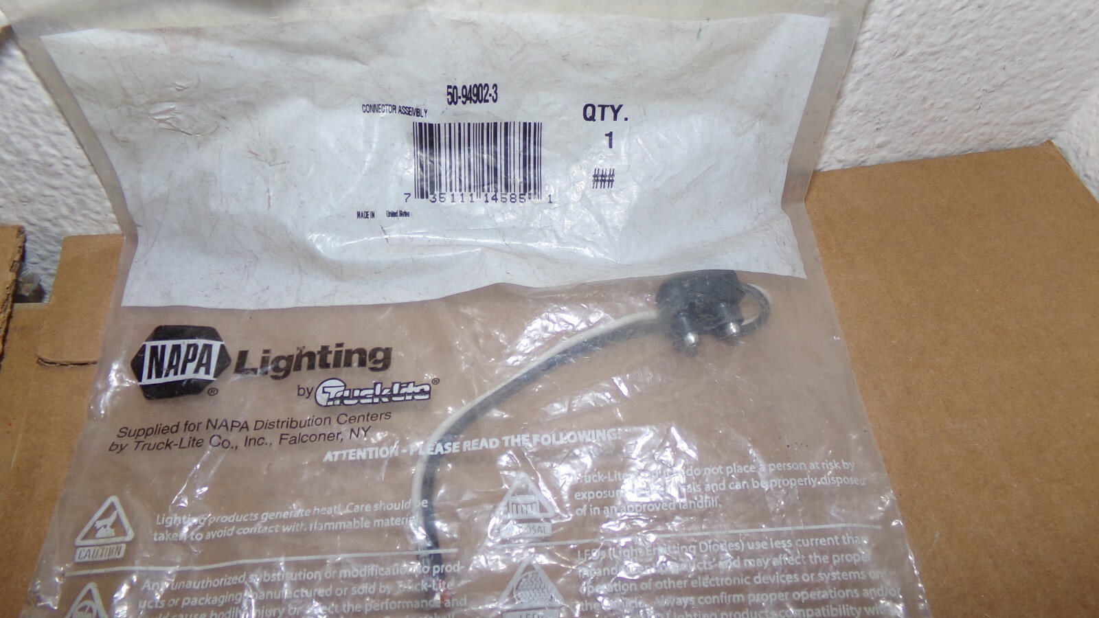 NAPA Truck-lite Pigtail Wire Plug 50-94902-3 for sale online | eBay