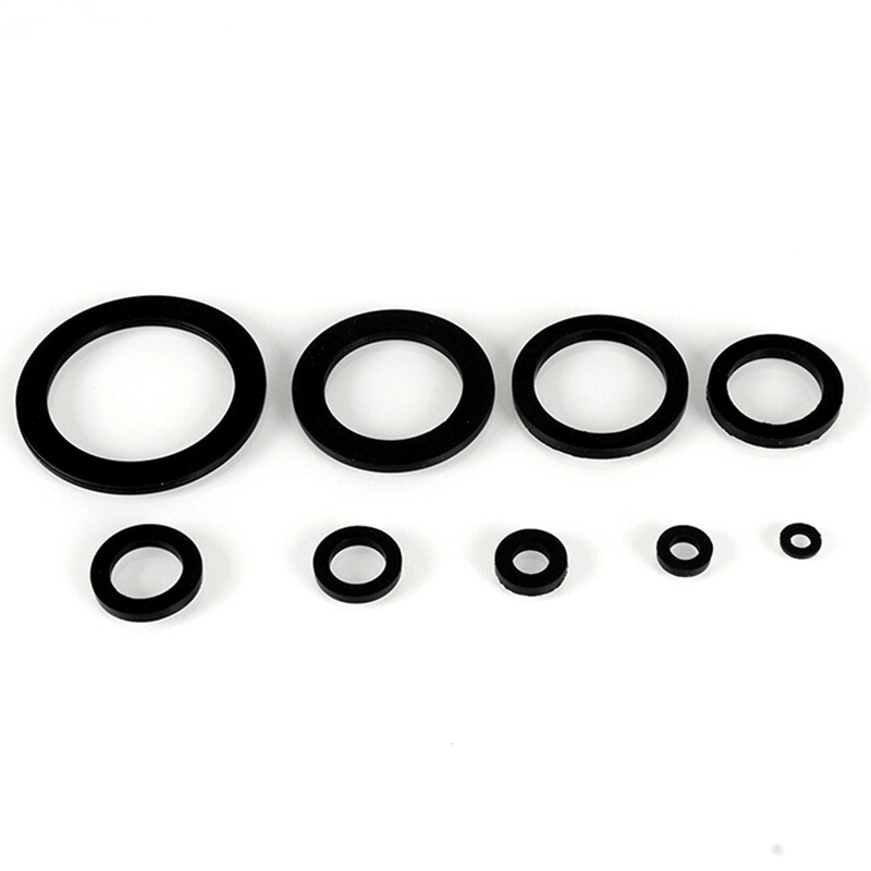 Black NBR Rubber Flat Round O-Ring Washer Seal Gaskets 1mm-3mm Thick ...