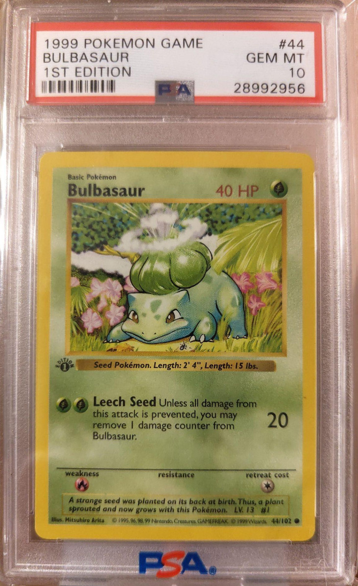 Bulbasaur 1999 Pokemon Game #44 1st Edition Price Guide - Sports Card ...