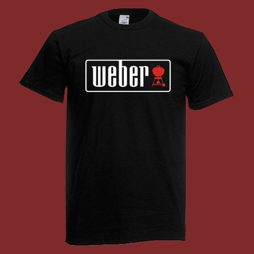 Weber Grill Logo Men's Black T-Shirt Size S-5XL | eBay