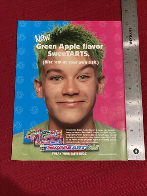 SweeTARTS Tweak Your Taste Buds 2001 Print Ad - Great To Frame! | eBay