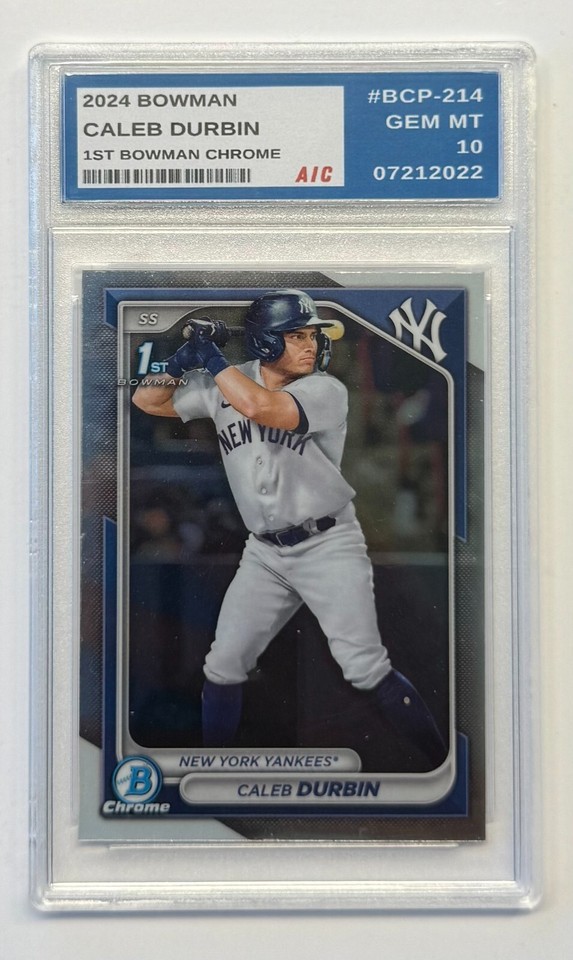 2024 Caleb Durbin 1st Bowman Chrome Rookie Card #BCP-214 Mint Graded 10 ...