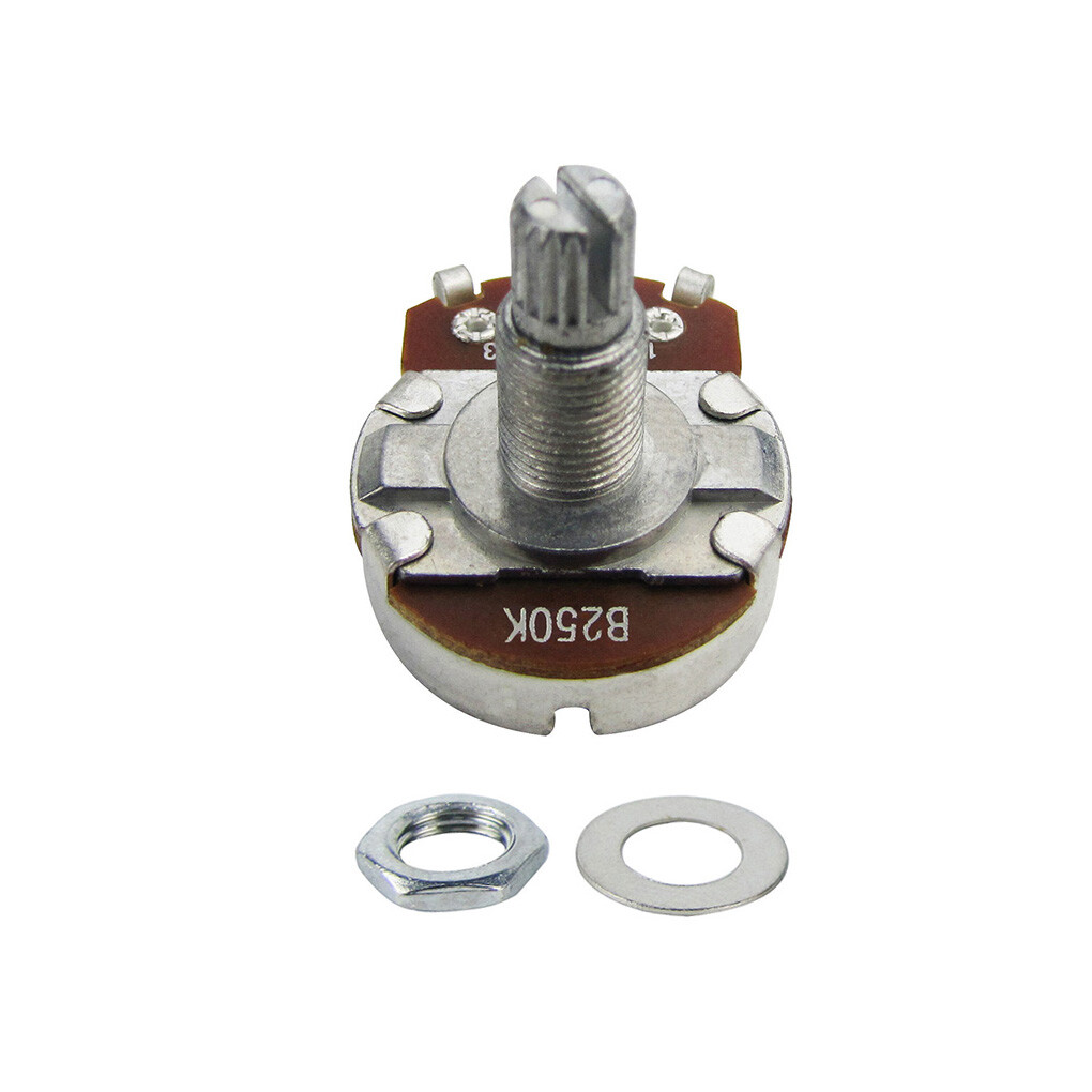 10PCS B250K Guitar Bass Big Potentiometer Pots Volume Tone Control Long ...