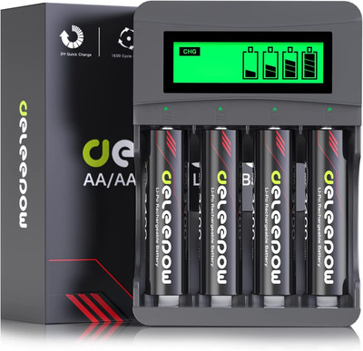 1.5V Rechargeable AA Batteries Lithium 3400Mwh, Lithium AA Rechargeable ...