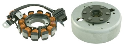 Stator + Rotor d'allumage 12 Pôles Piaggio Free Liberty Zip 100 cc 4t ...