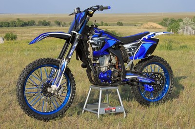 2006 2007 2008 2009 YZ250F YZ450F Graphics decal sticker kit #4444 Blue ...