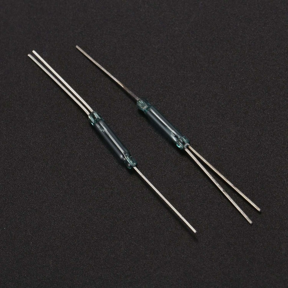 10pcs N/O N/C SPDT Reed Magnetic Switches Replacement 2.5X14MM RI-90 ...