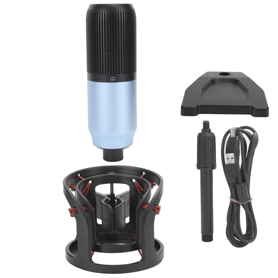 Studio Broadcasting And Recording Condenser Microphone Set Cardioid Mic ...
