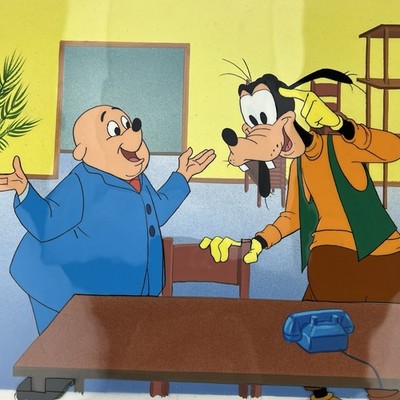 1970's Disney Goofy Animation cel w/Background - Lost Disney ...