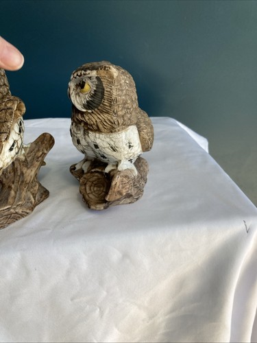 Vintage Homco Ceramic Owl Figurines Set of 2 | eBay
