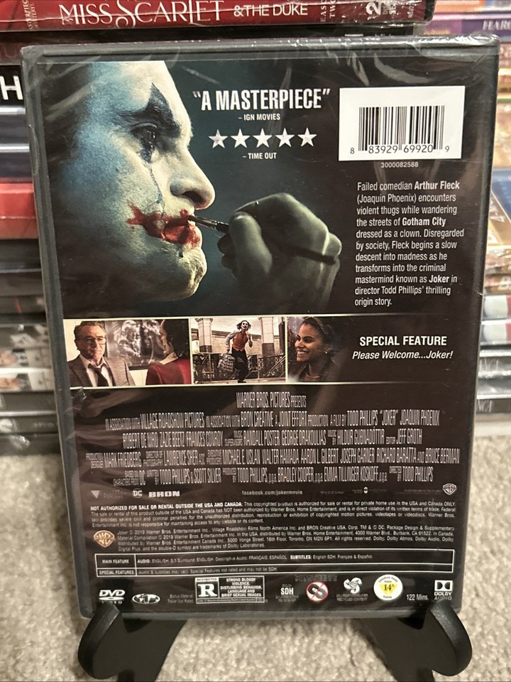 JOKER (DVD) NEW & SEALED Joaquin Phoenix DC 🤡BUY 3 DVDs GET 1 FREE 🤡 | eBay