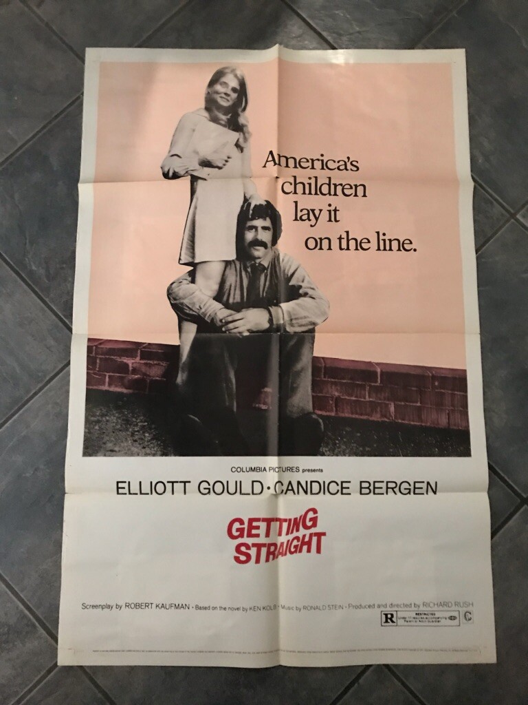 GETTING STRAIGHT 1sh '70 Candice Bergen & Elliott Gould | eBay