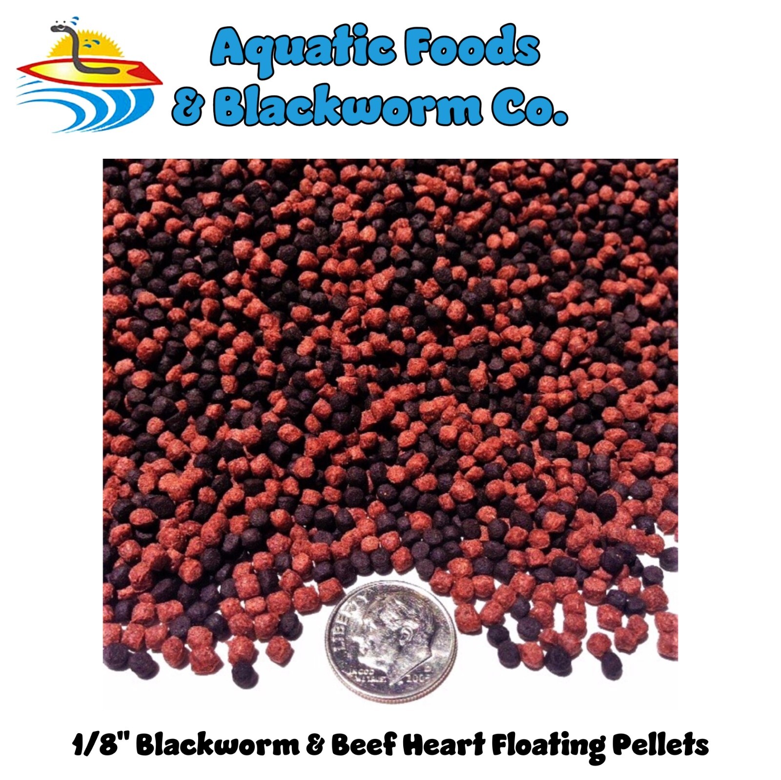 Blackworm & Beef Heart 1/8" Floating Pellets for Oscars, Discus all ...