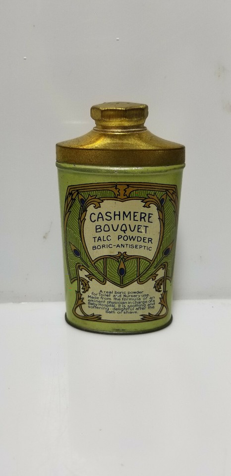 Vintage Talcum Powder Tin Colgate Cashmere Bouquet | eBay