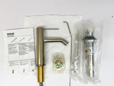 Kohler 77958-4A-BN Components Single-Handle Bathroom Sink Faucet ...