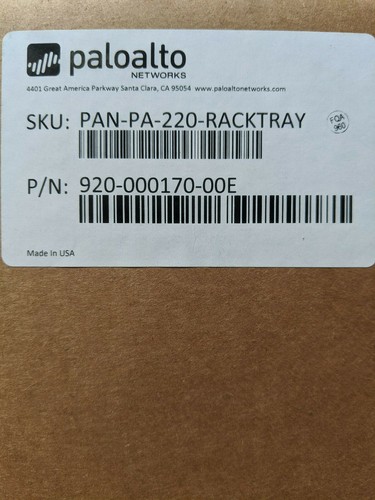 Palo Alto Networks 19" Rackmount Kit For PA-220 | 1 U | 19 in | PAN-PA ...