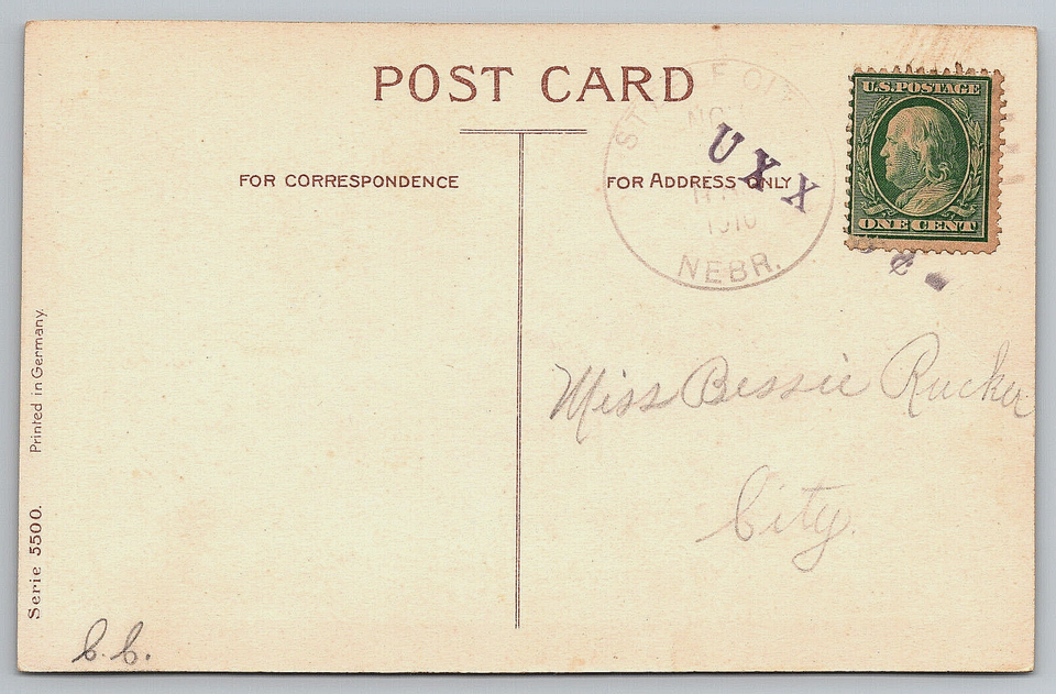 Postcard 1910 Steele City Nebraska Birthday Greetings Flowers Vintage ...