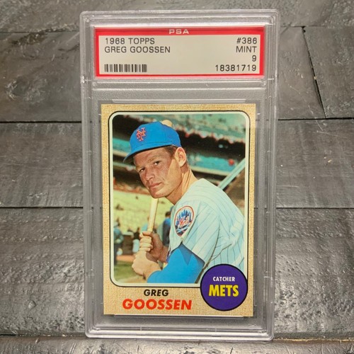 1968 Topps Greg Goossen #386 *Mets* PSA 9 MINT | eBay