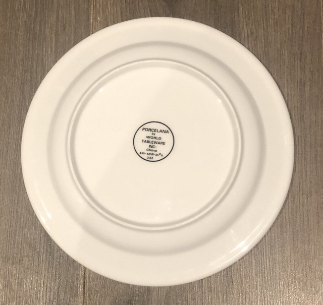 World Tableware Rolled Edge Porcelana Plate 9 Inch 24 per Case for sale ...