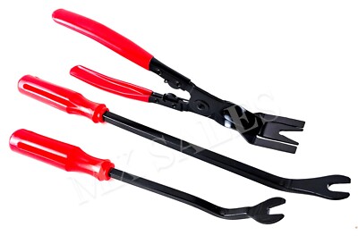 3PCS/Set Auto Trim Clip Remover Tool Removal Pliers Fastener Door Panel ...